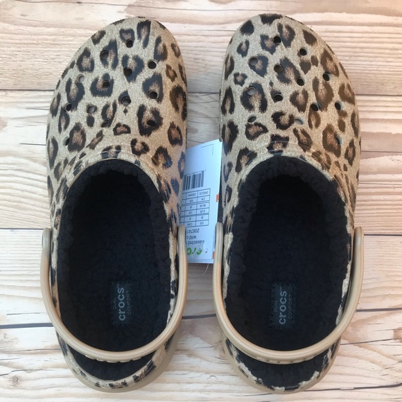 CROCS | Shoes | Crocs Classic Lined Clog Animal Leopard Print | Poshmark